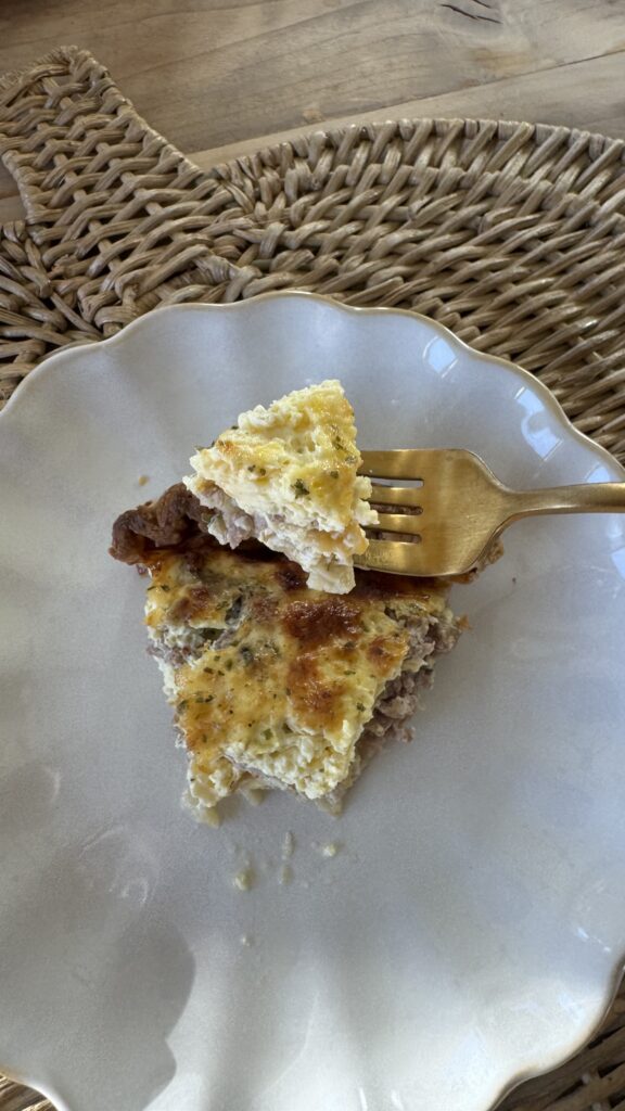 Sausage and Cheese Quiche | The Sassy Barn